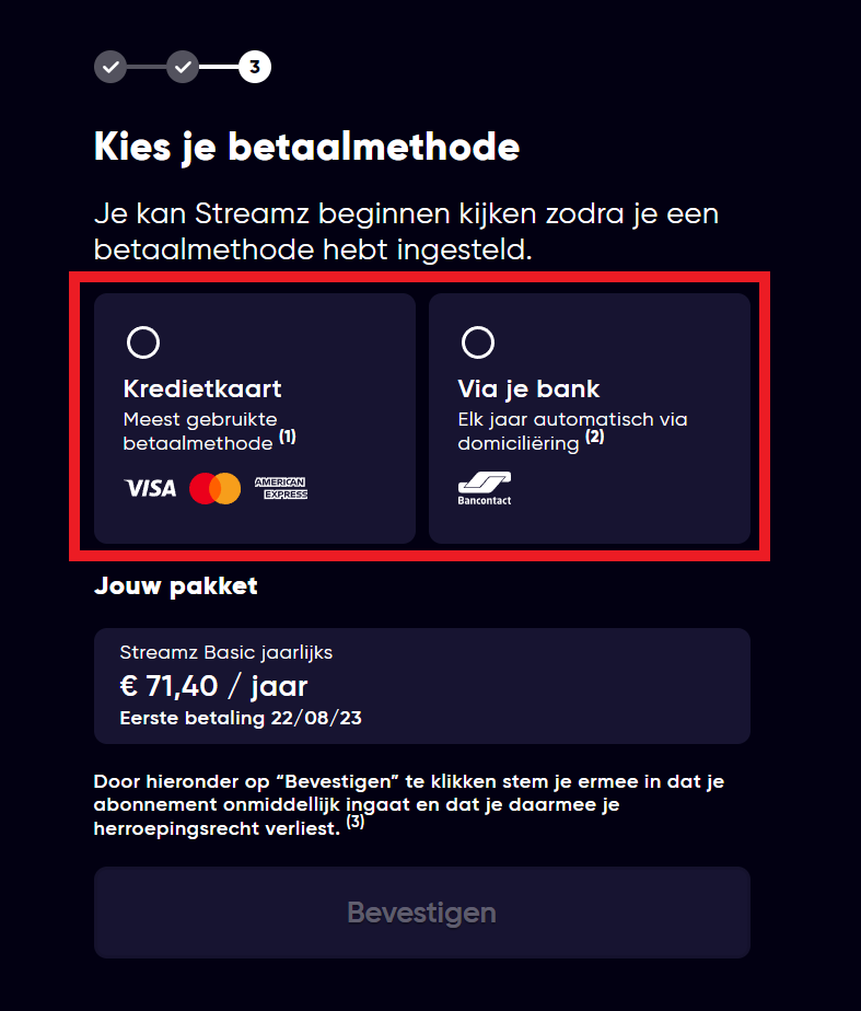 Hoe activeer ik mijn Streamz-promotiecode?